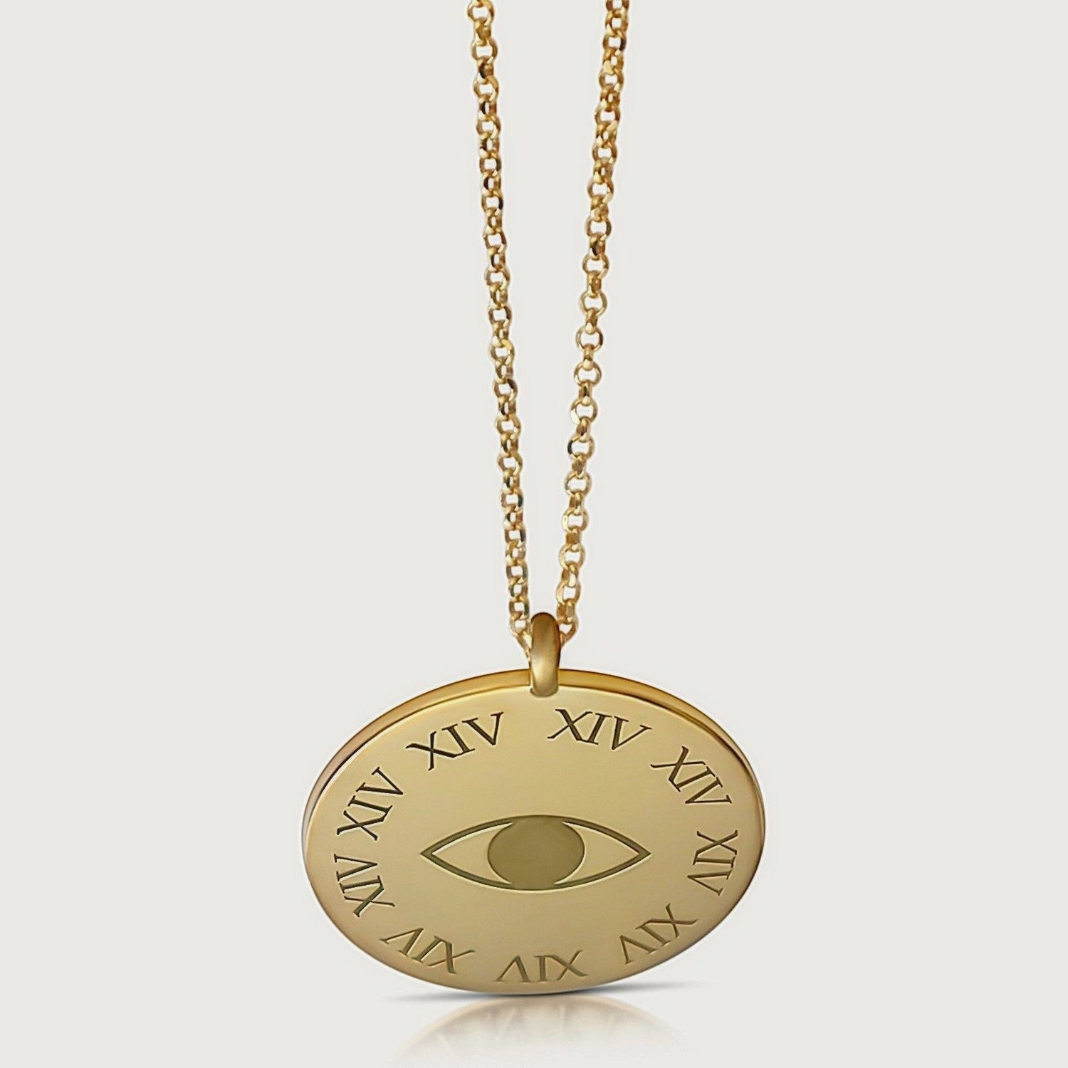 Collar con moneda Legacy de oro de 14 quilates